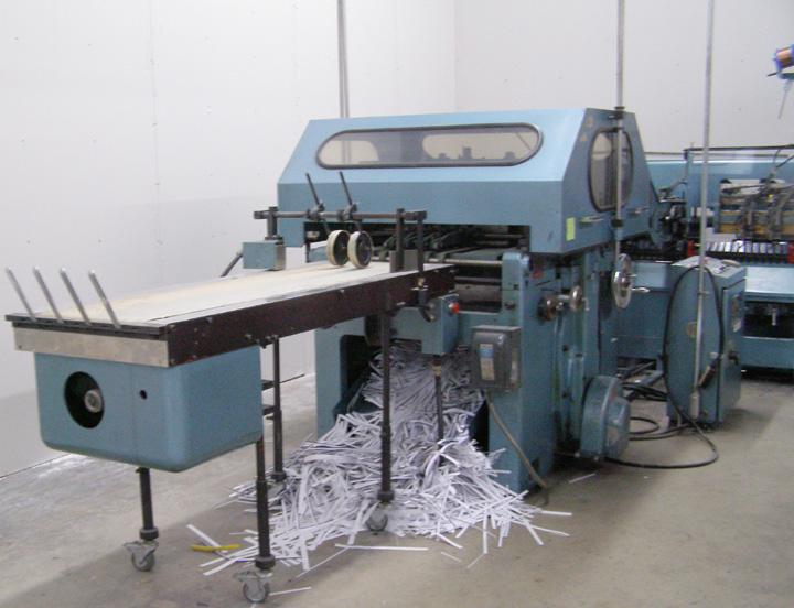 Lot #54: SANKOK ITOH SADDLE STITCHER, YEAR: 1990, 6 POCKET, 2 HEAD ...